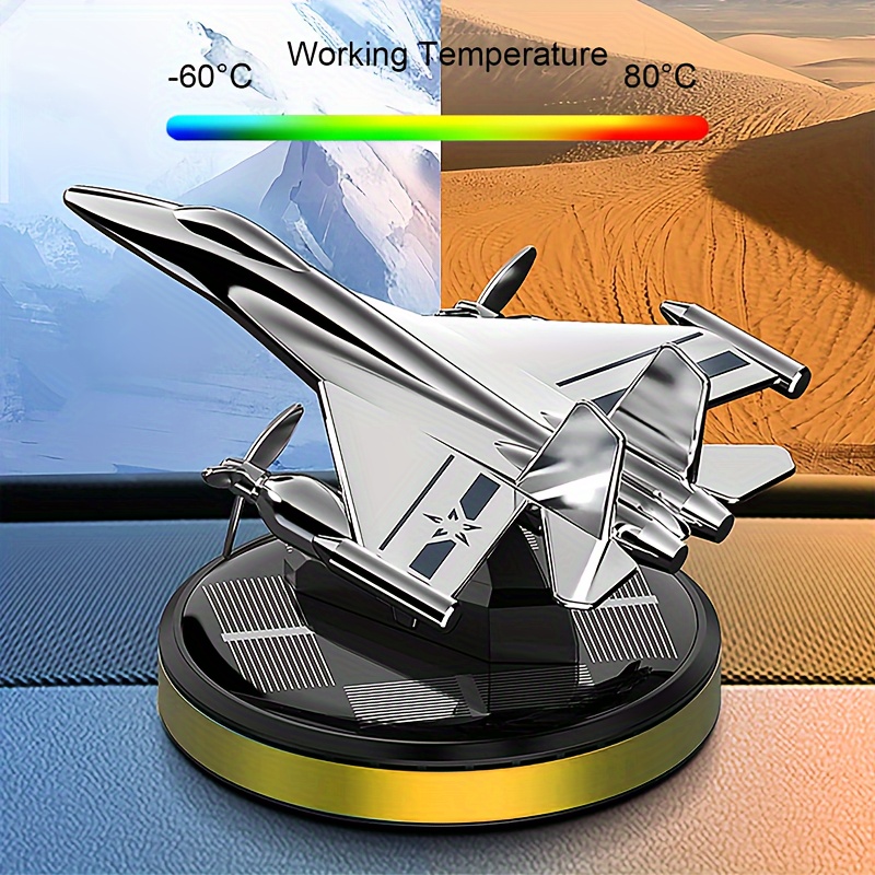 Solar-powered Fighter Jet Car Scent Diffuser - Long-lasting Fragrance ...