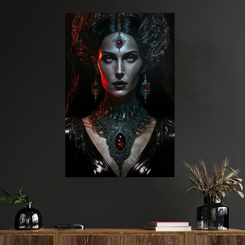 Dark Goddess Lilith Mythology Canvas Art Print Frameless - Temu
