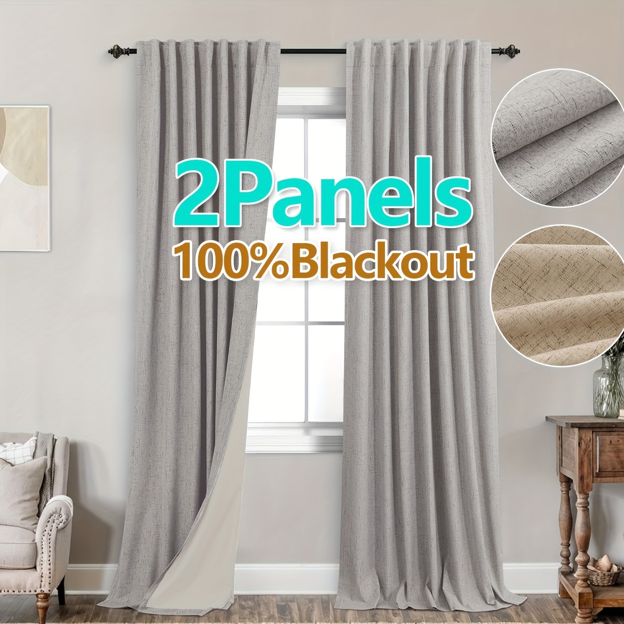 drapes and curtains sold on Temu Australia