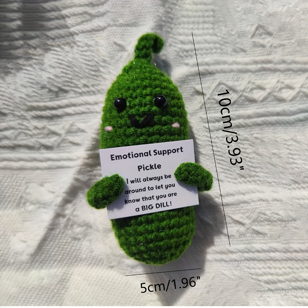 Funny Handmade Wool Crocheted Cucumber Potato Cute Positive - Temu Qatar