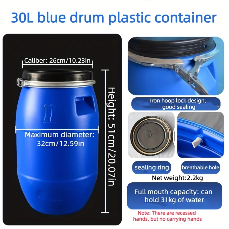 thickened hoop barrel large diameter grease barrel - Temu Philippines