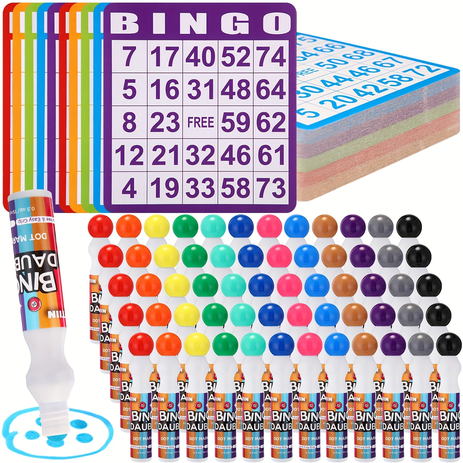 bingo sheets sold on Temu United States