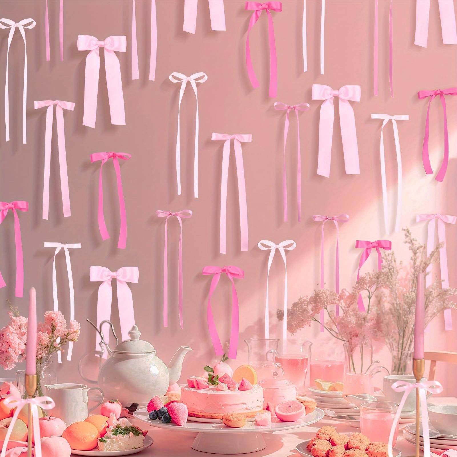 ribbon backdrop sold on Temu United States