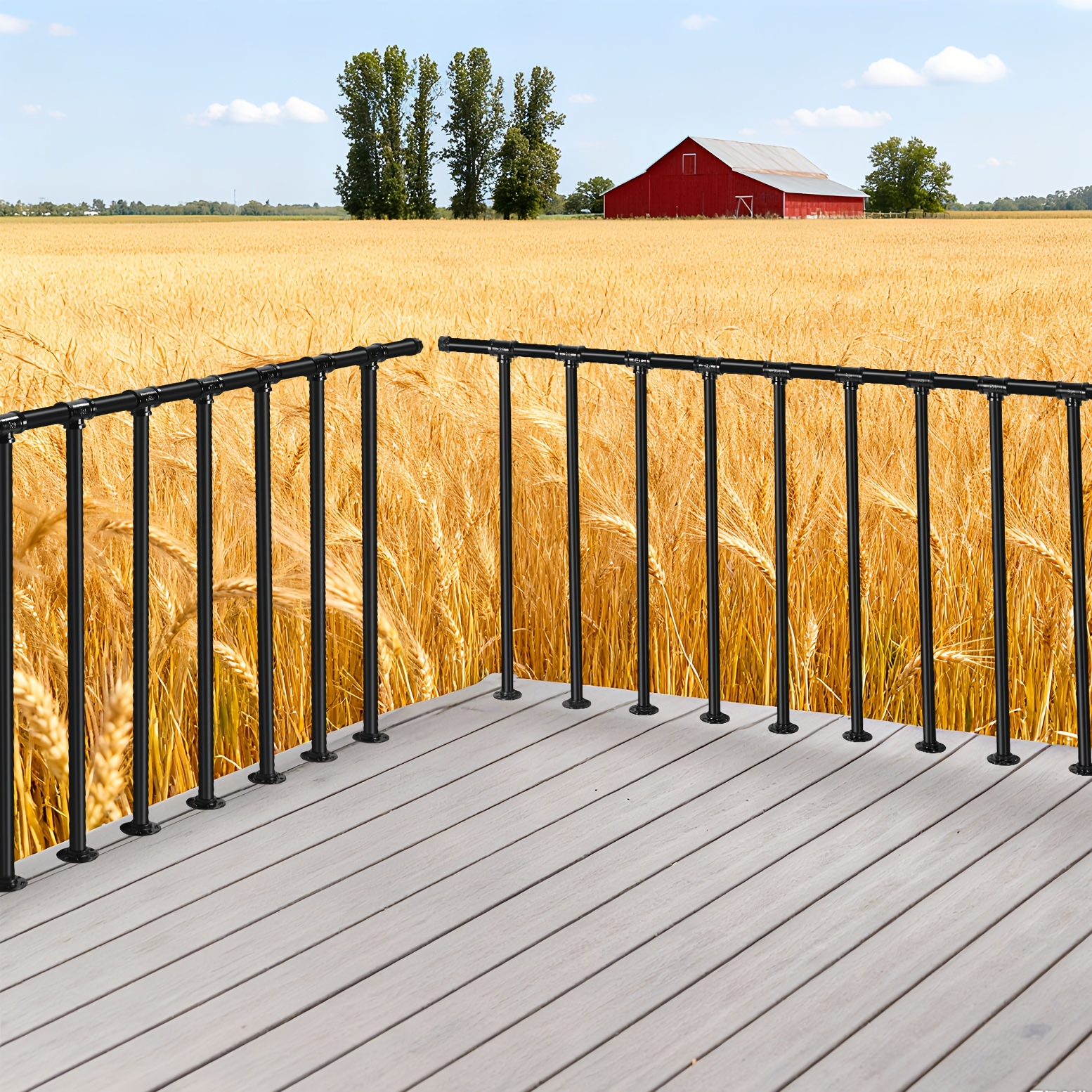 metal railing sold on Temu United States
