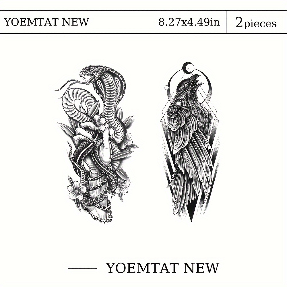 Black Animal Queen Waterproof Temporary Tattoo Stickers Body - Temu New ...