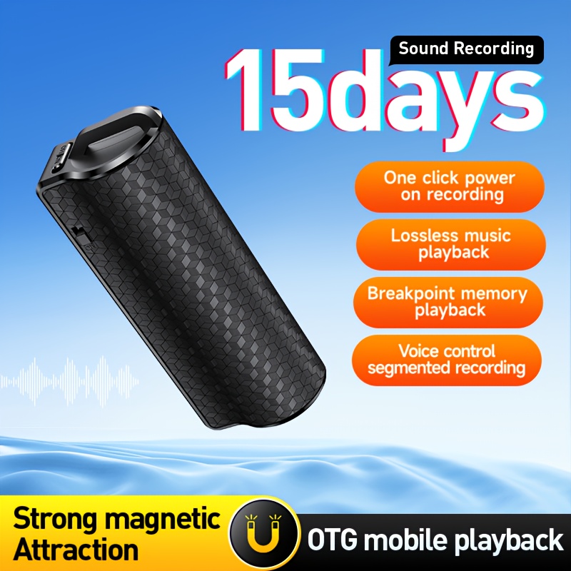 Voice Recorder With Playback 64GB Digital - Audio Recording Device AI ...