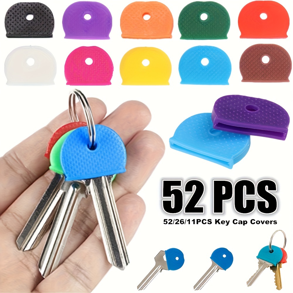 11 26 52pcs Assorted Varieties Colorful Silicone Key Covers Set For Men ...