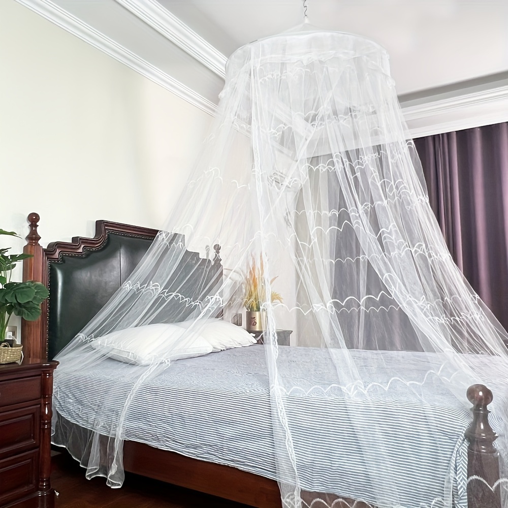 bed canopy moon shape lace mosquito net girls beds indoor Temu Philippines