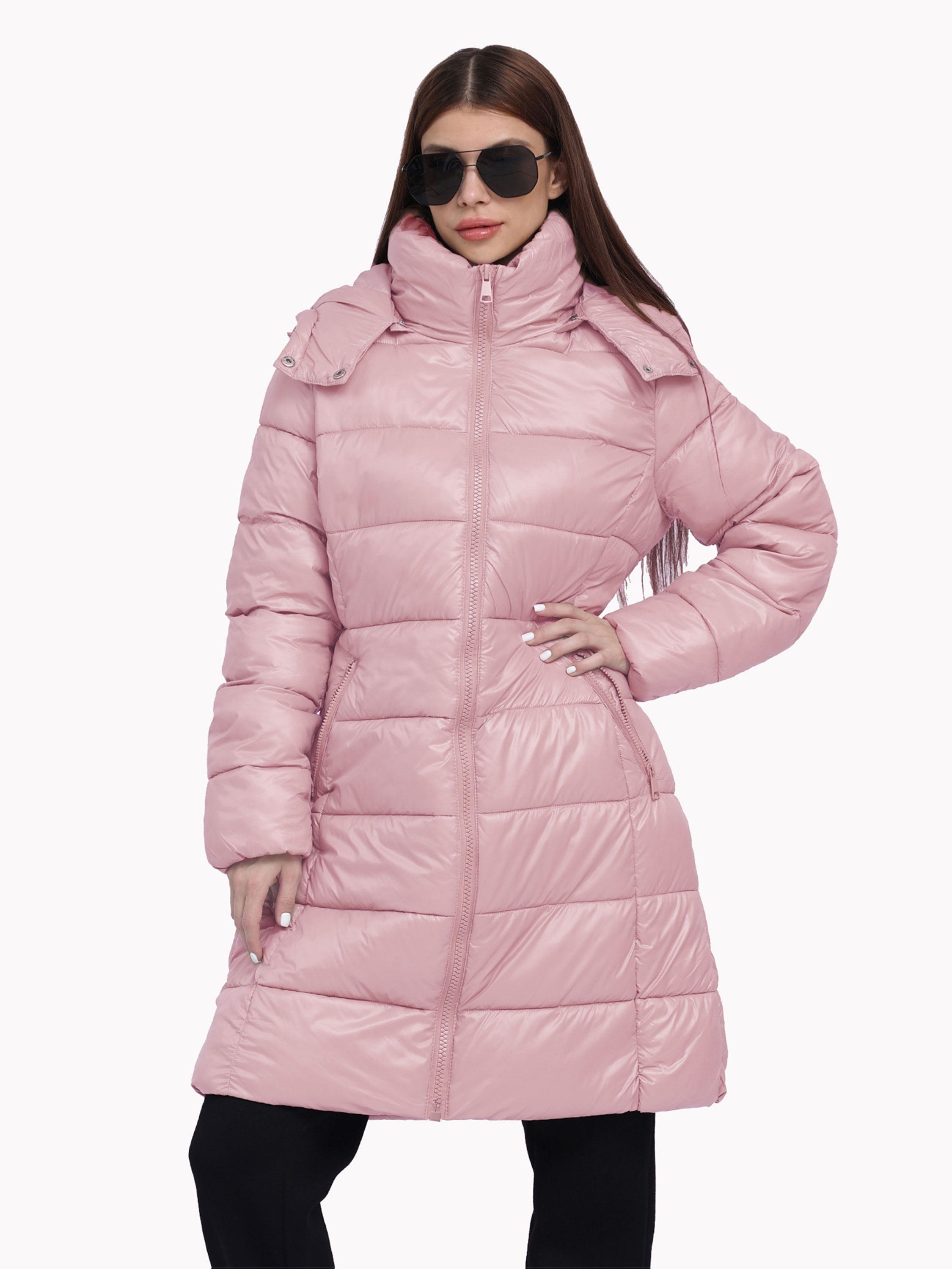 long puffer vest coat sold on Temu United States