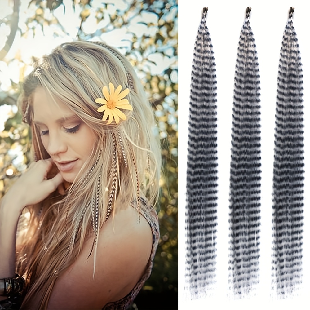 feathers for hair sold on Temu United States