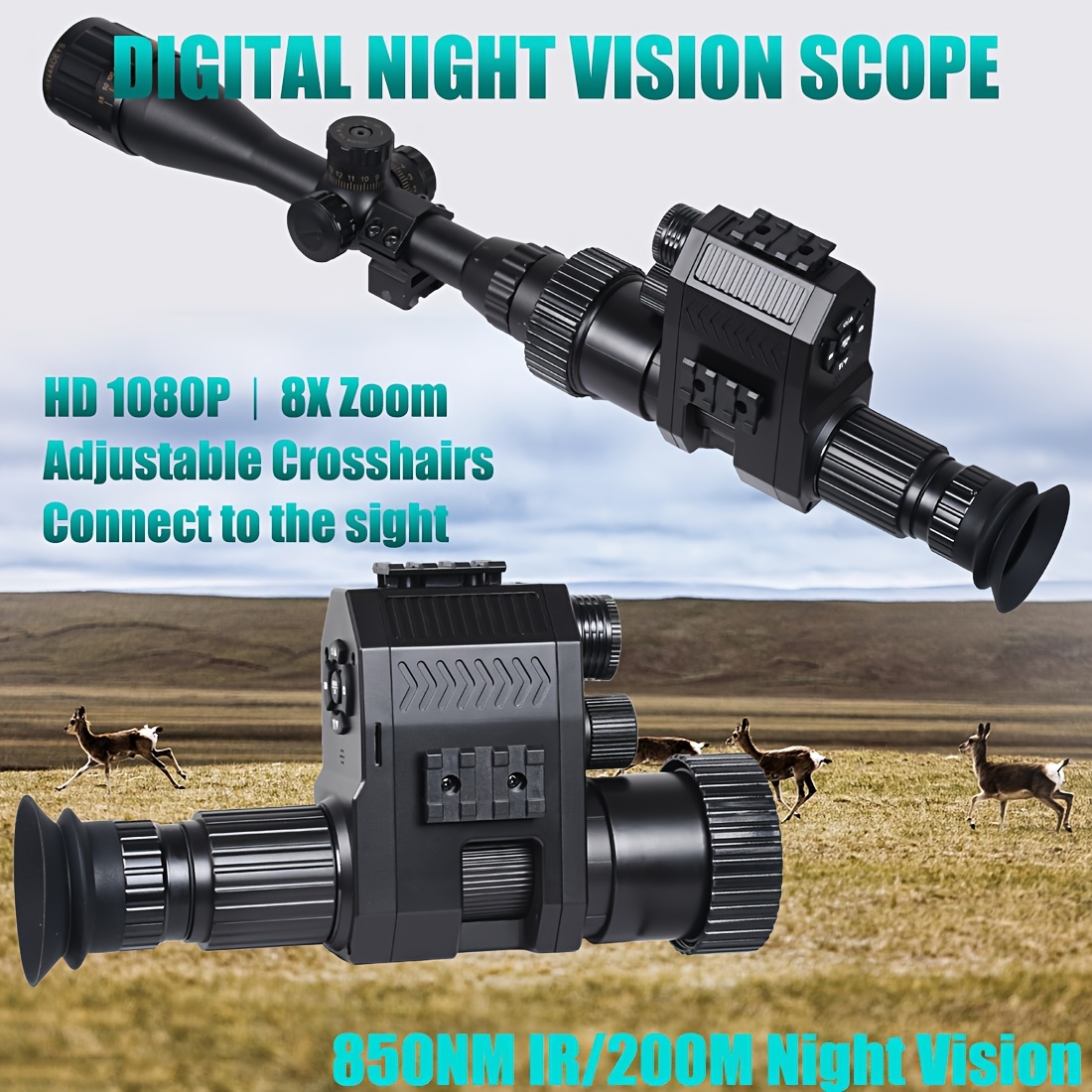 scopes for hunting sold on Temu United States