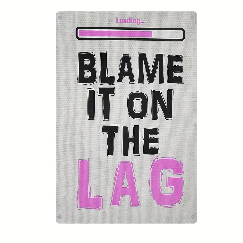 Vintage Metal Aluminum Sign "blame" Perfect Home Decor - Temu Canada