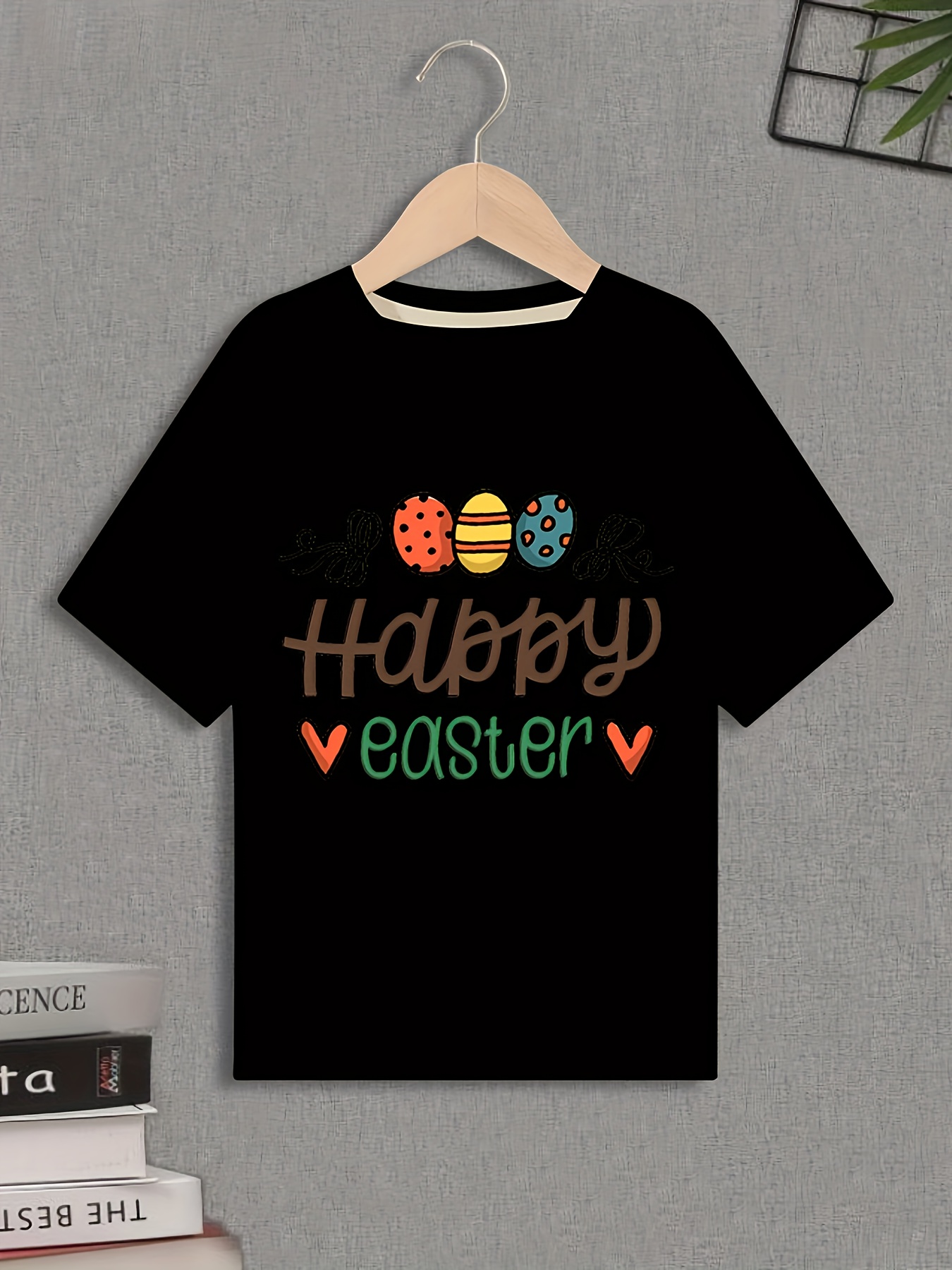 Trendy Creative Letter Pattern T shirt Casual Cotton - Temu New Zealand