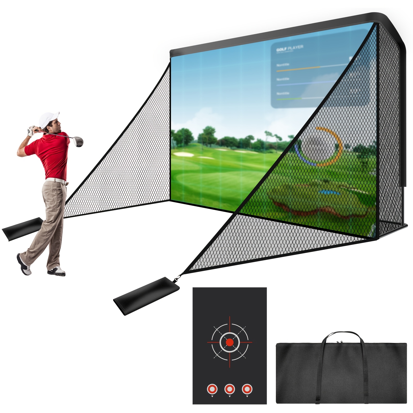 golf screen sold on Temu United States