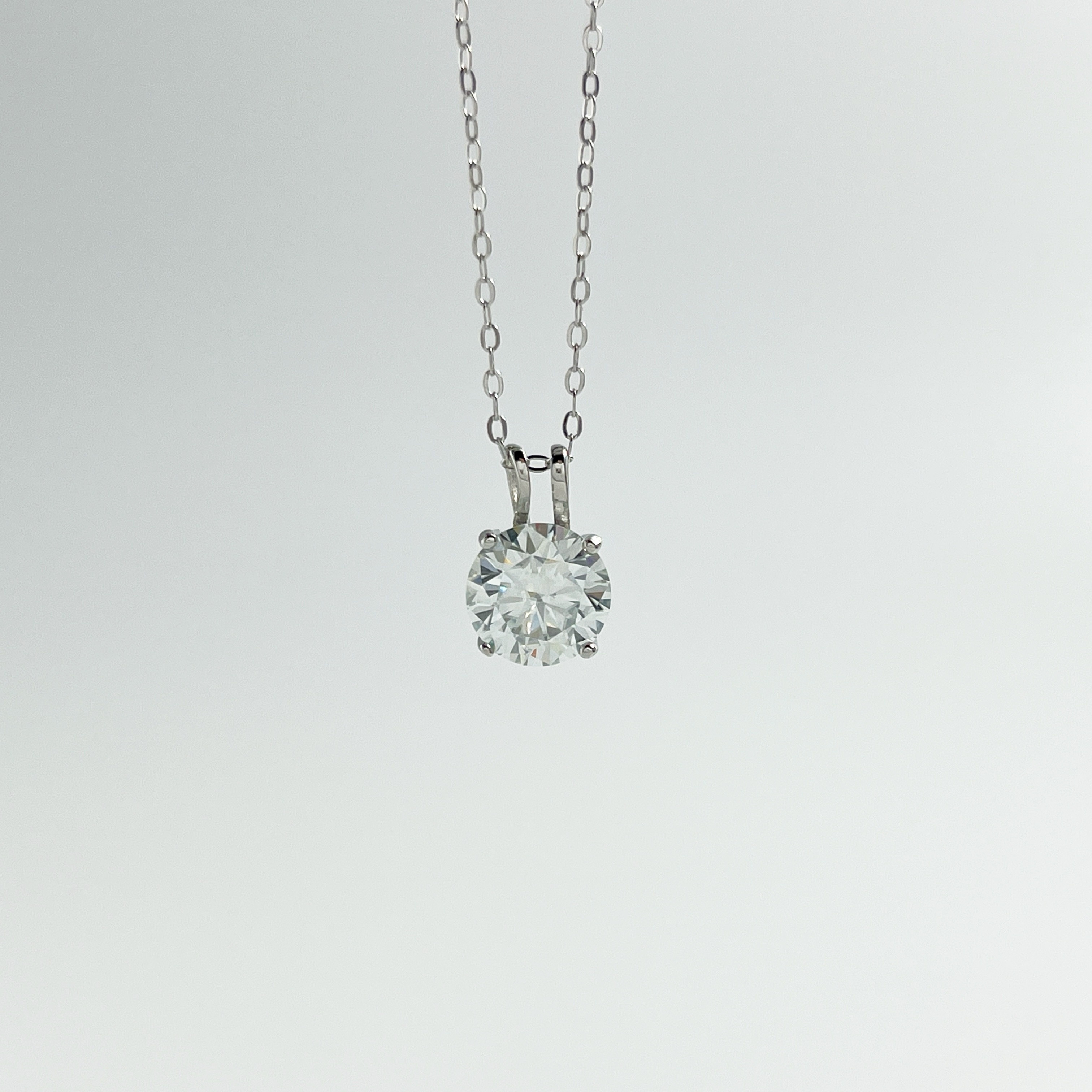 S925 Silver Cute Moissanite 4 prong Rabbit Collarbone Chain - Temu ...