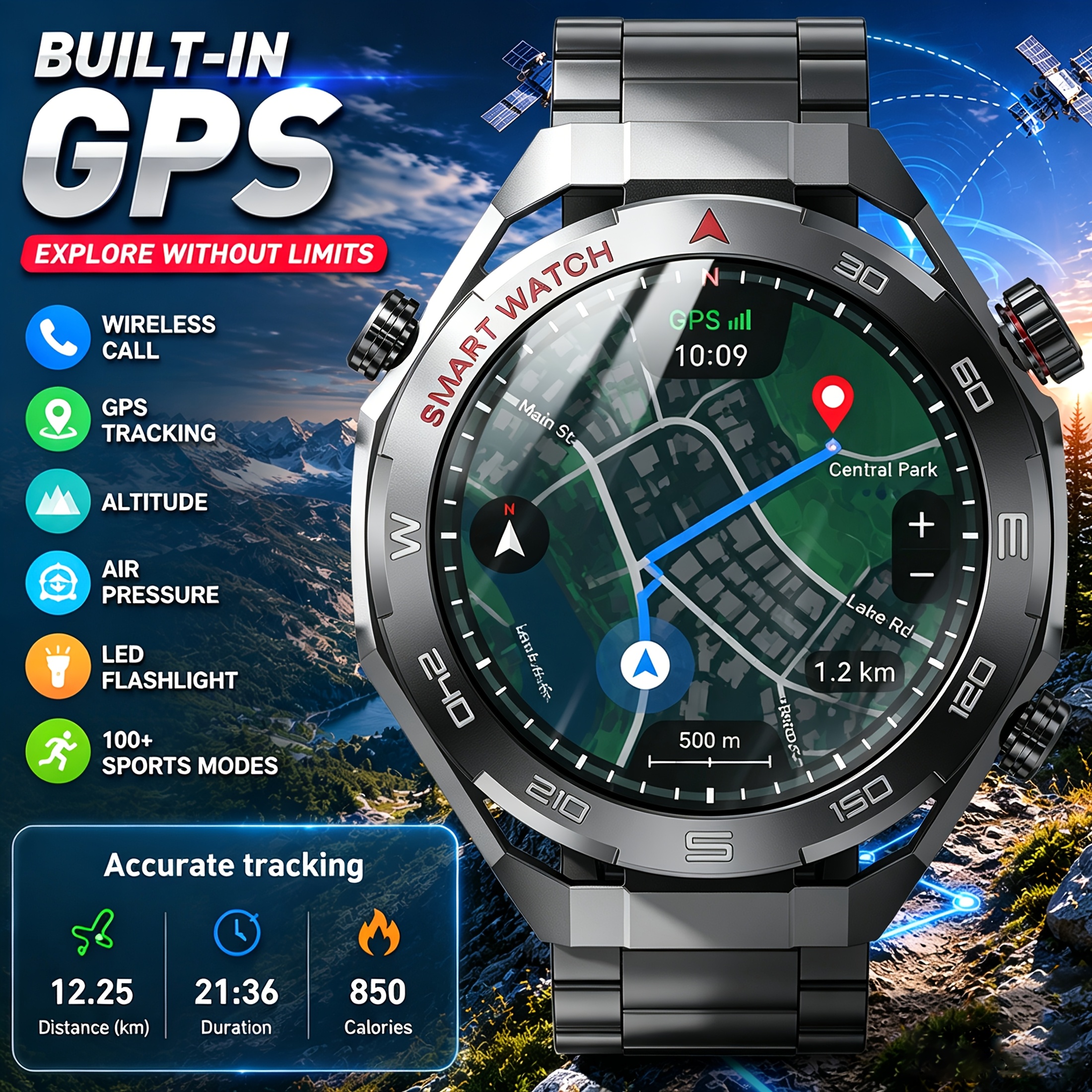 gps watch sold on Temu United States