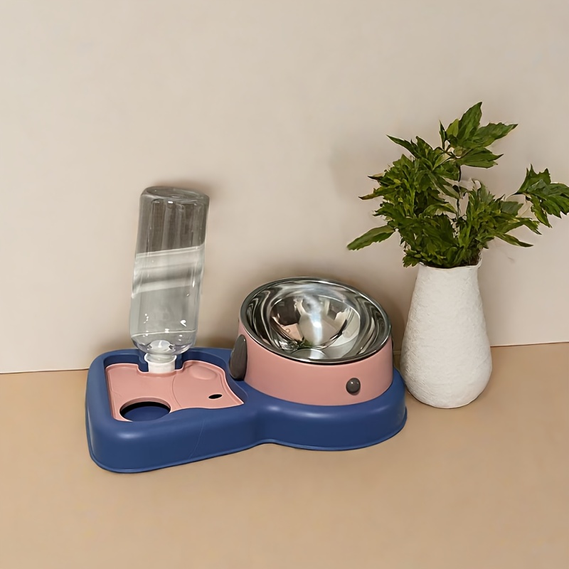 automatic cat double bowl gravity water feeder 1 stainless - Temu Canada