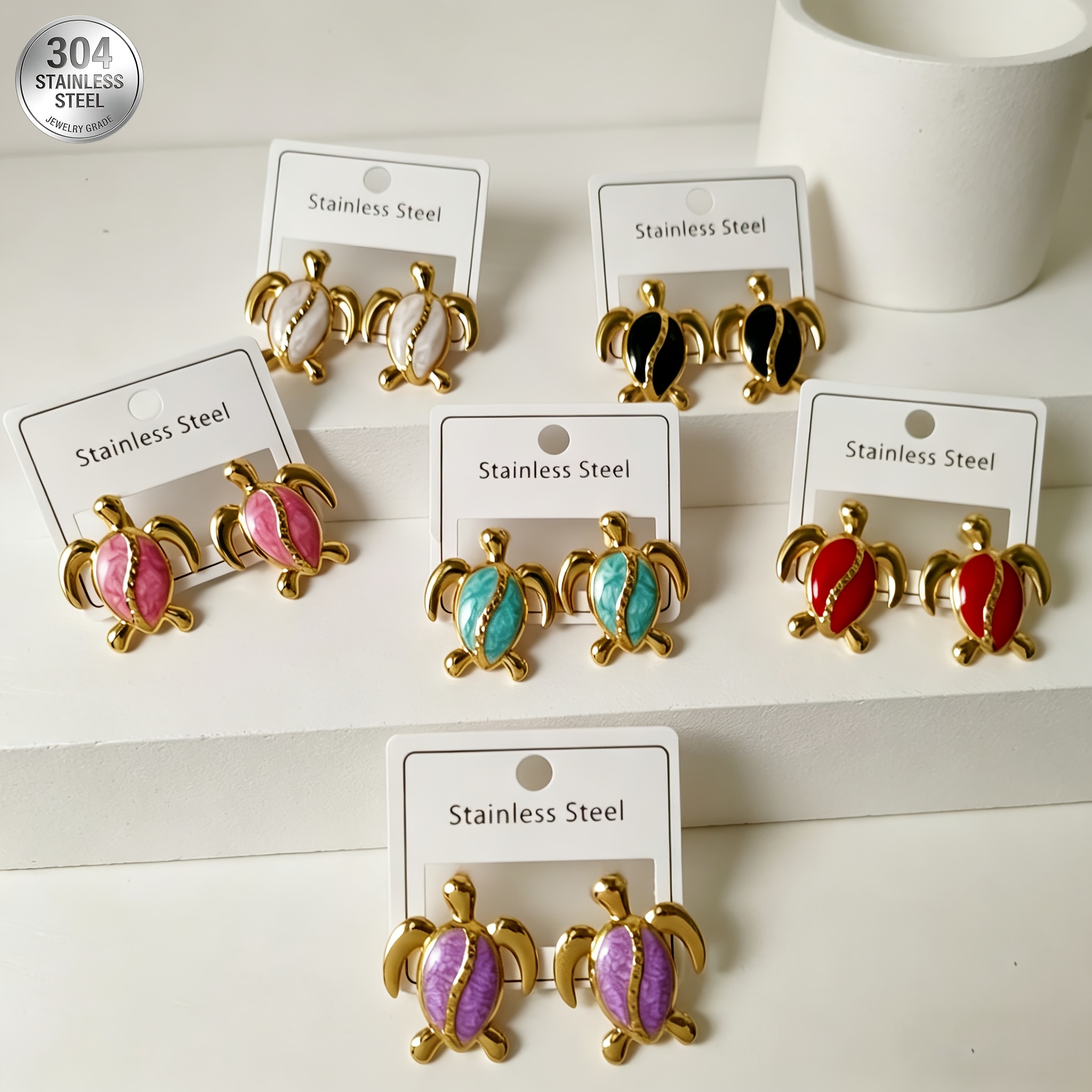 turtle earrings sold on Temu United States
