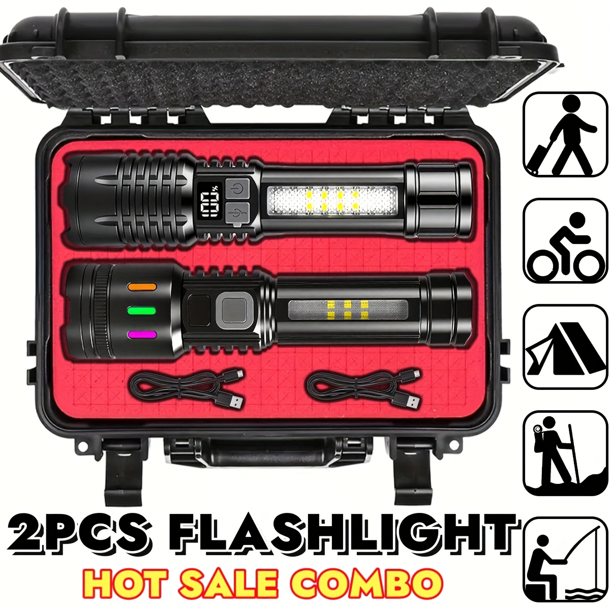 flashlights sold on Temu United States
