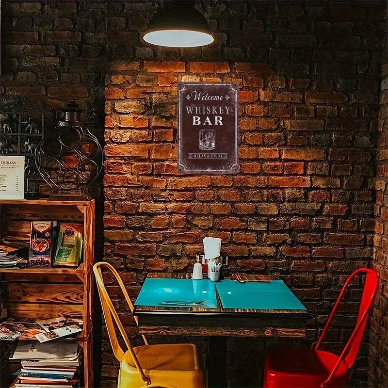 Placă decorativă retro din fier pentru bar cu whisky Artă - Temu Moldova