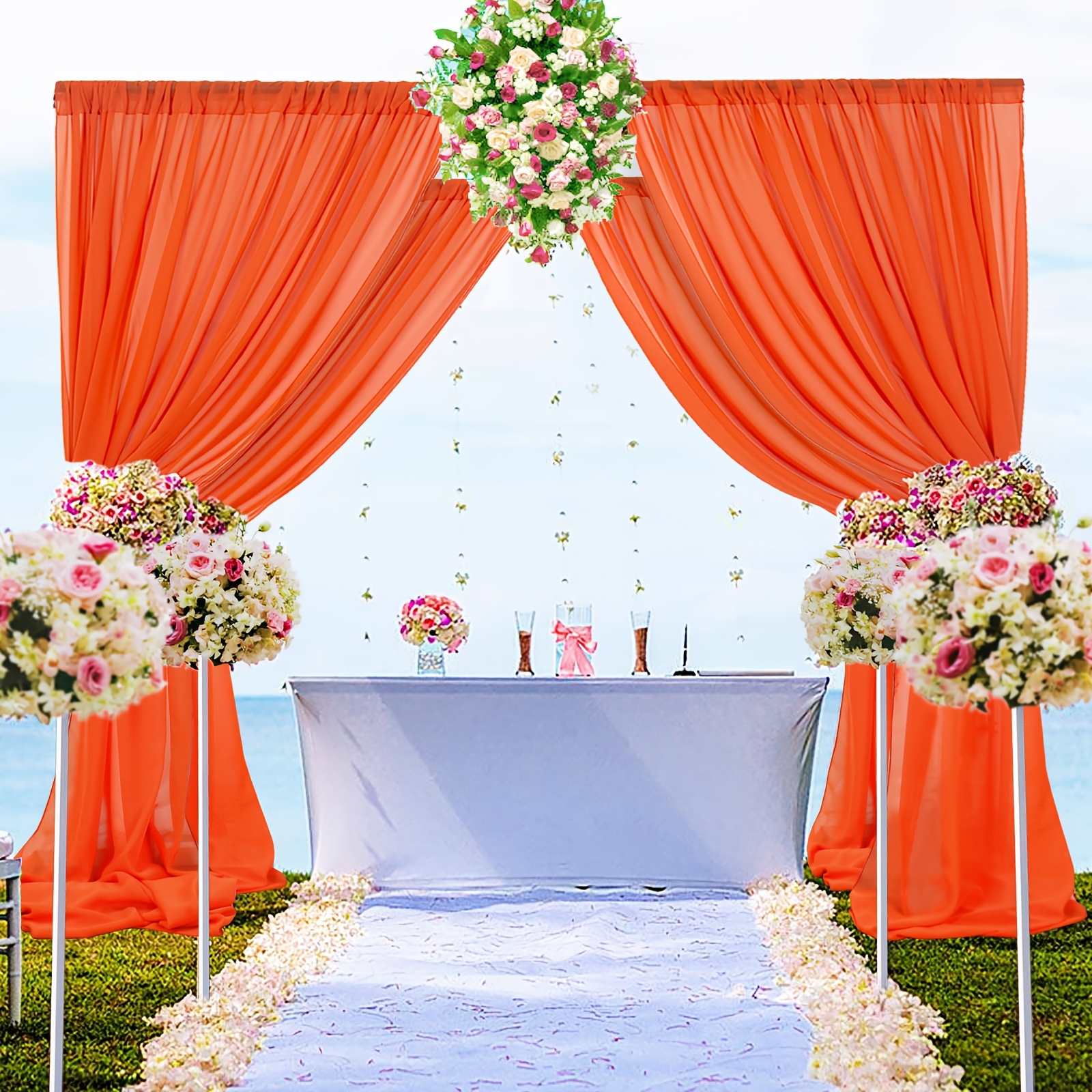 backdrop curtains sold on Temu United States