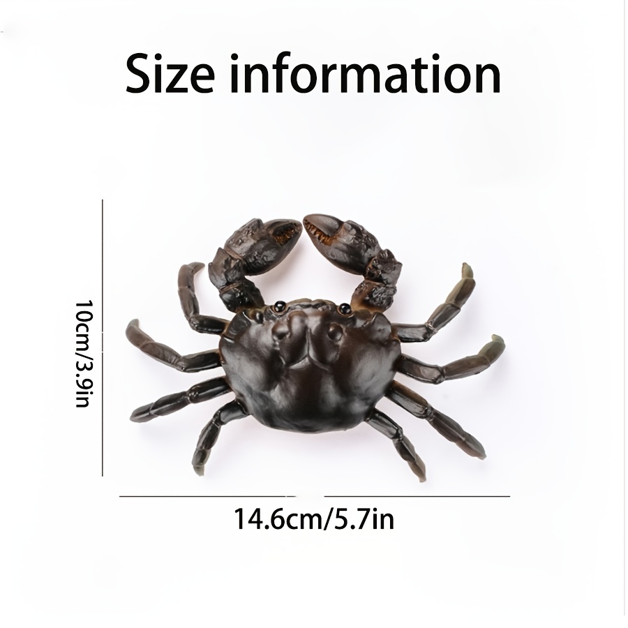 Coastal Style Halloween Resin Crab Outdoor Statue, Animal Theme Garden ...