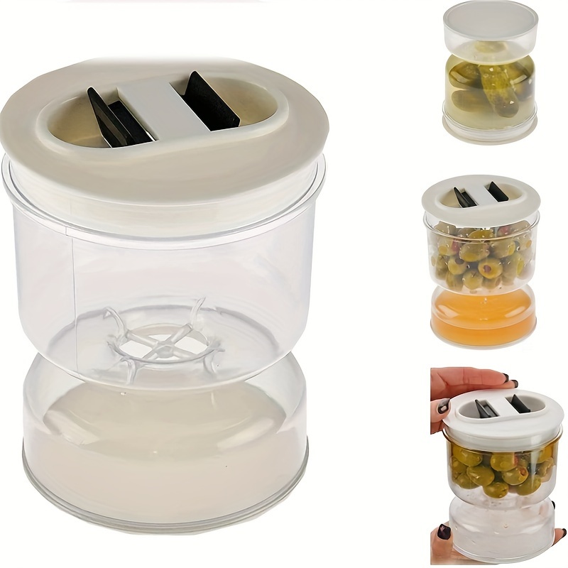 Plastic Fermentation Jar Dry wet Separation Pickles Olives - Temu