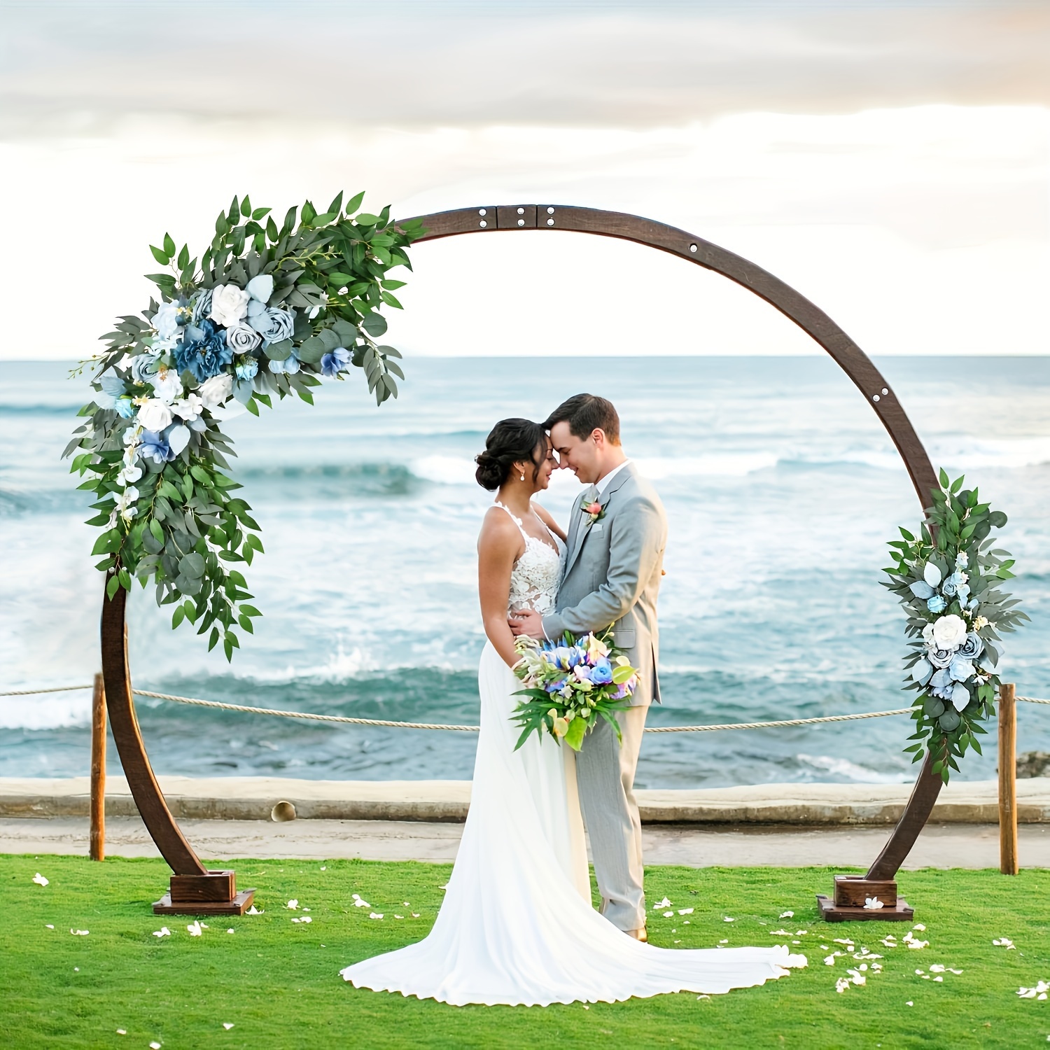 2pcs Faux Italian Ruscus Greenery Stems, Artificial Green Leaf Garland ...