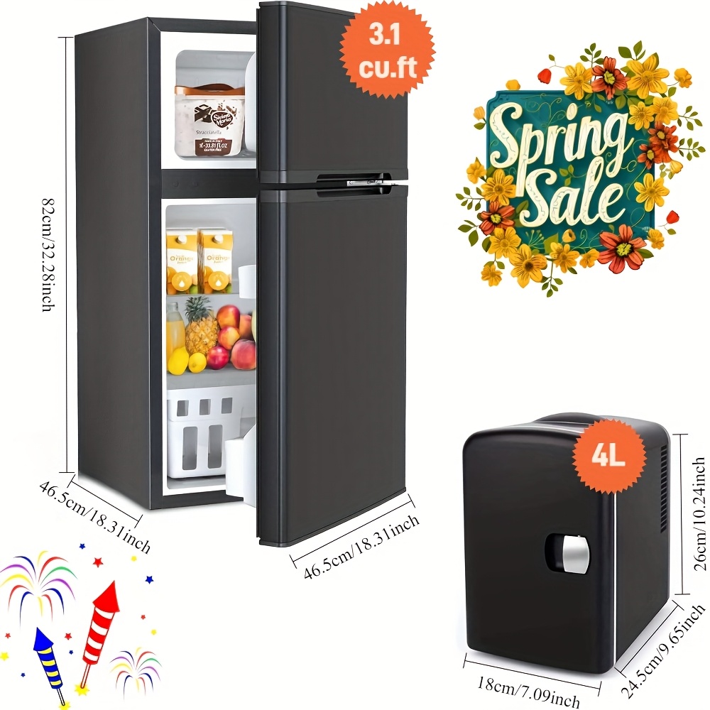 mini fridge sold on Temu United States