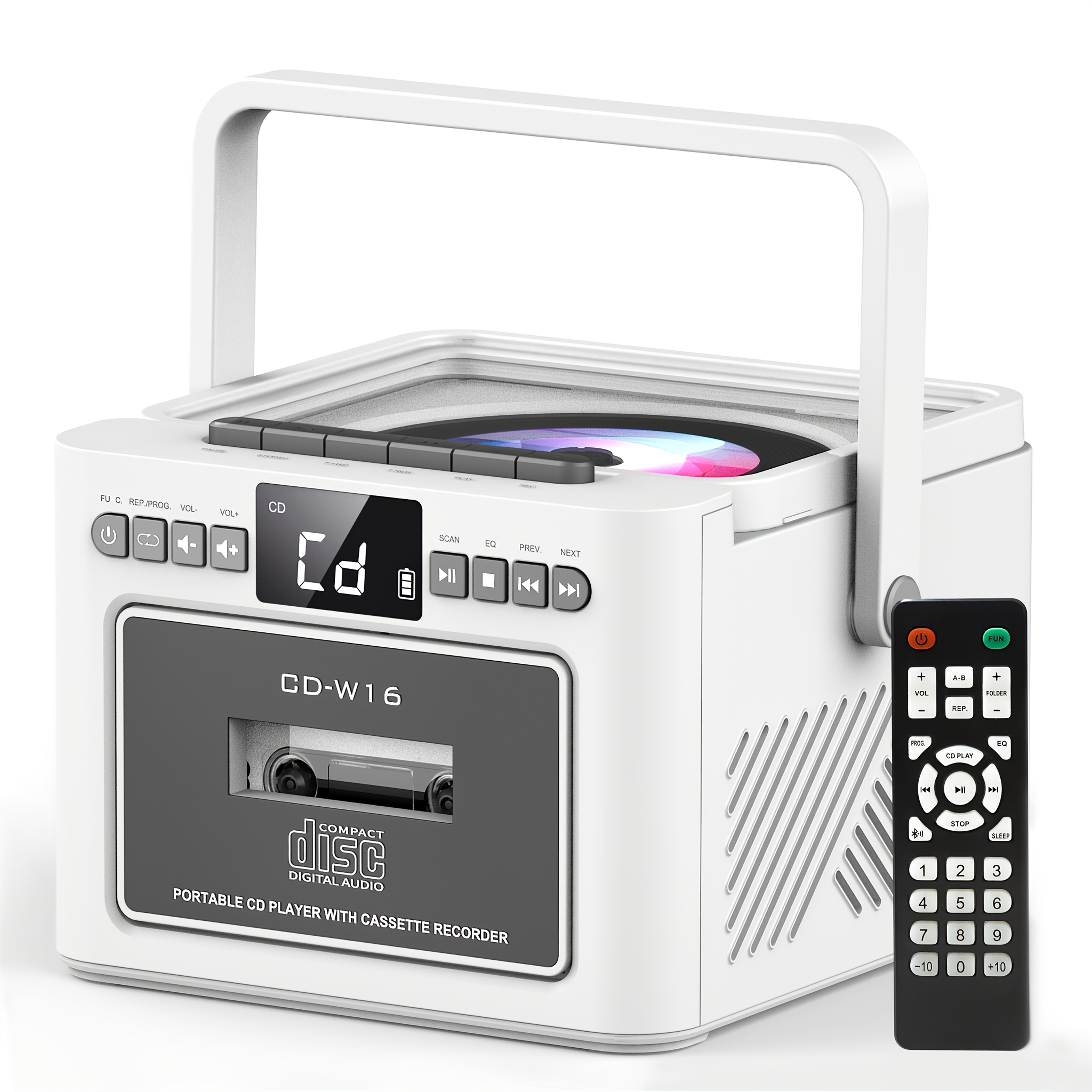 portable cd player with speaker sold on Temu United States