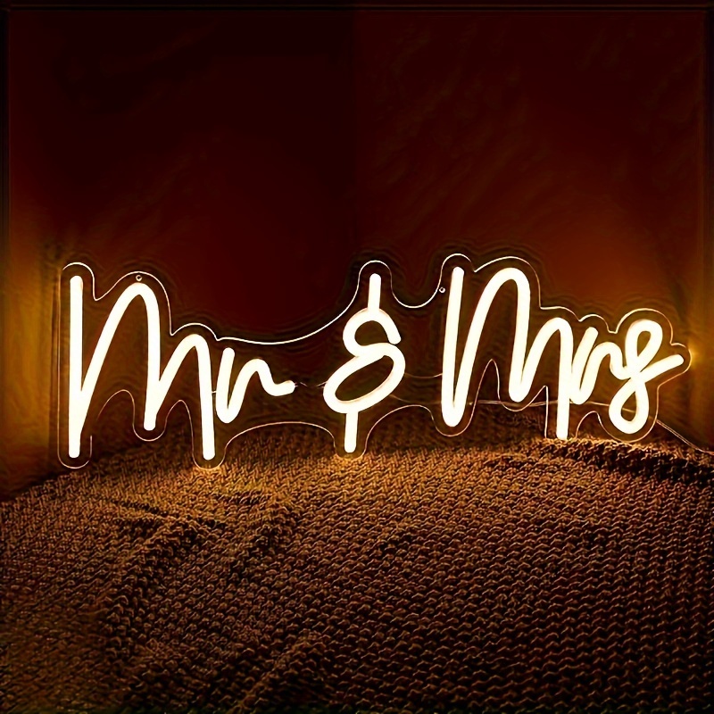 mr and mrs sign sold on Temu United States