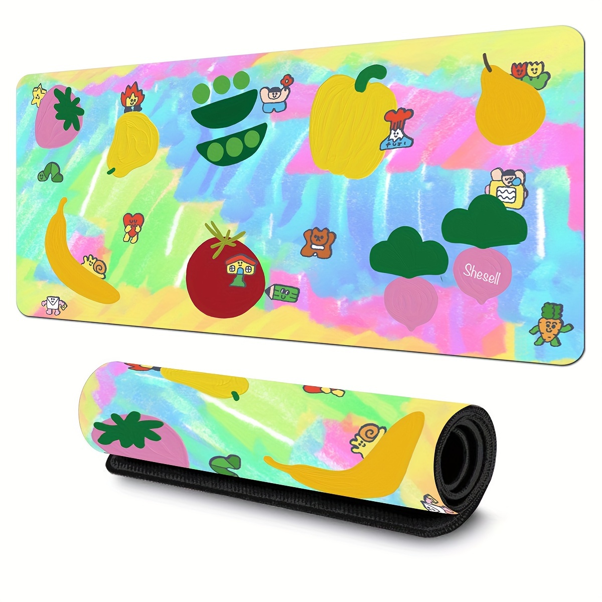 Fruit Pattern E sports Mouse Pad Large Desk Mat Long - Temu Australia