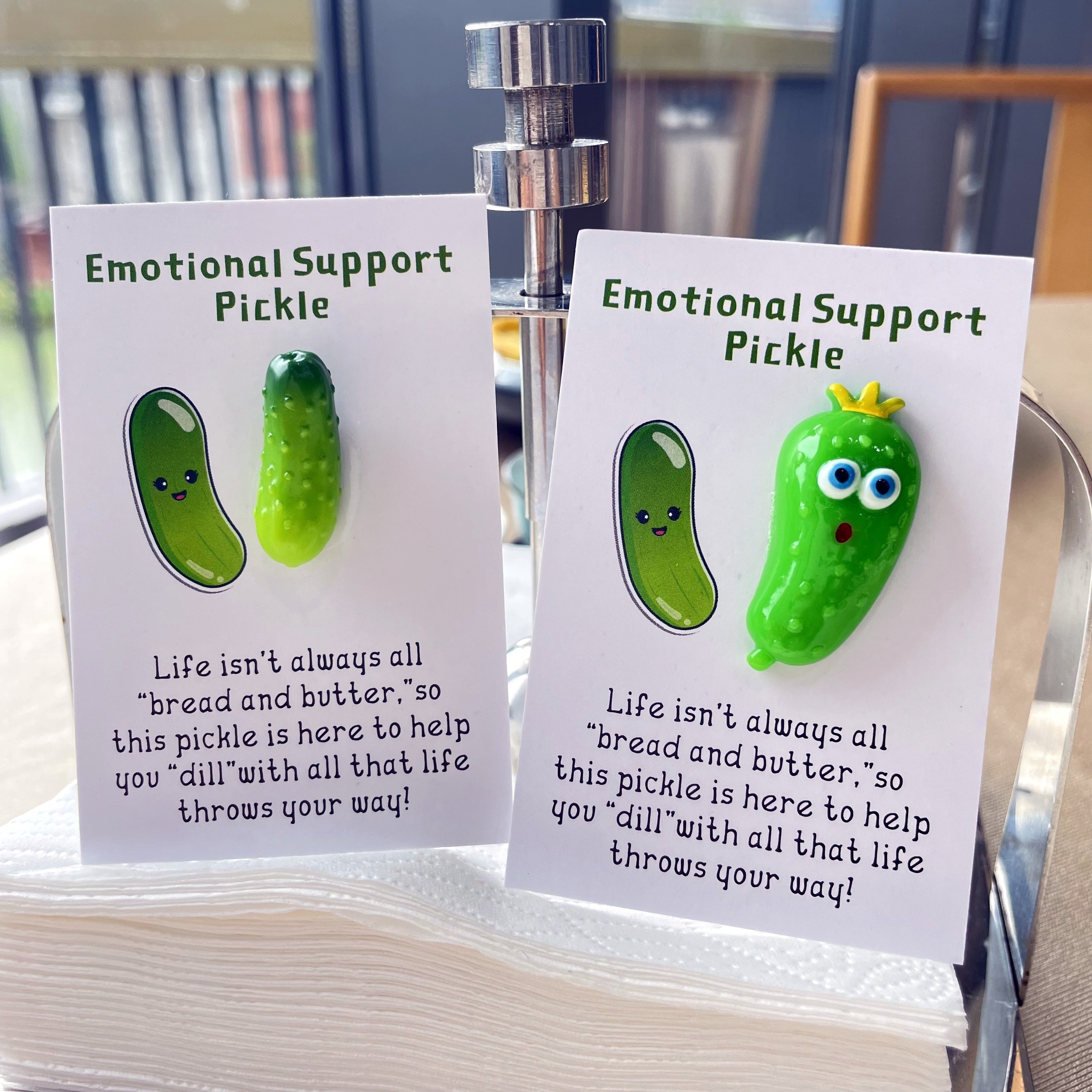 Fun Pocket Hug Card Emotional Support Pickle Life Always - Temu Australia