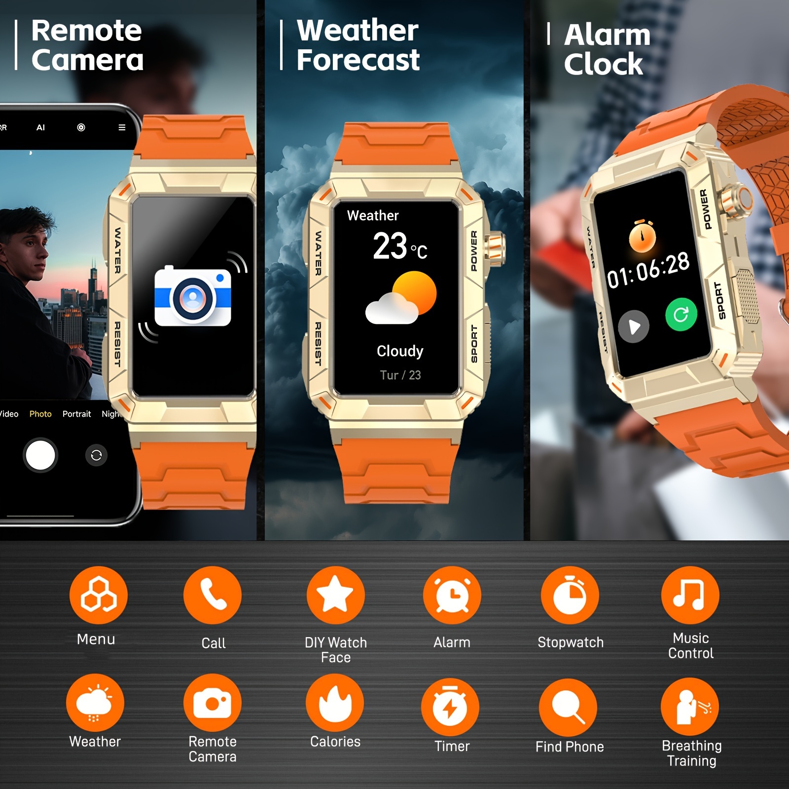 Men's Smart Watch With Wireless Call/information Reminder, Long Standby ...