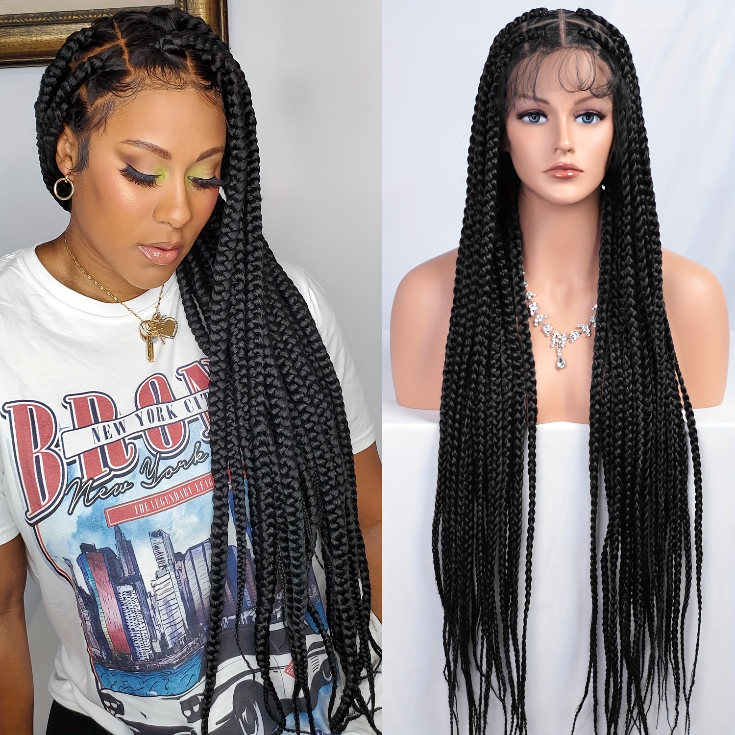 braided wig sold on Temu United States