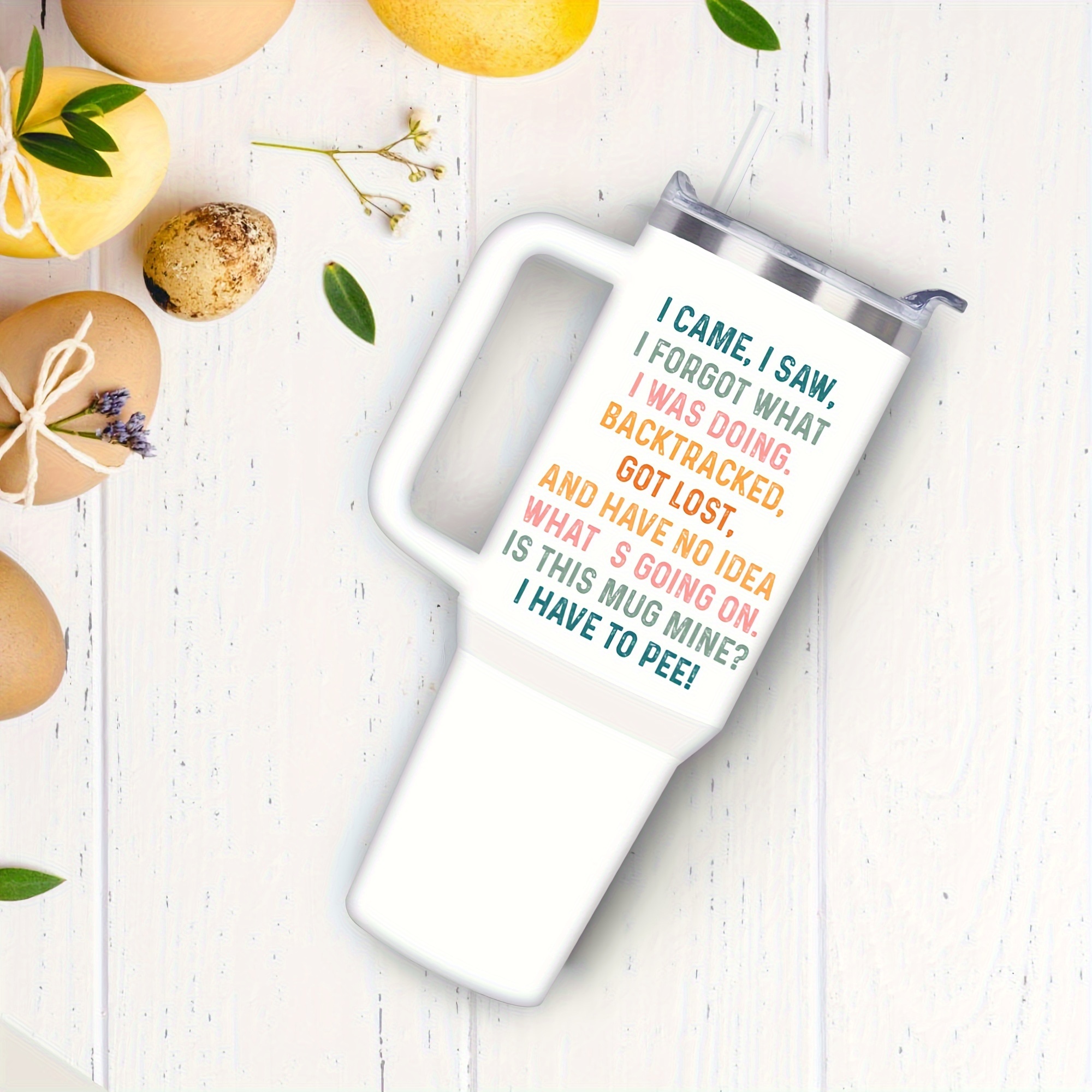 Humorous ' Came Saw' Quote Tumbler Double walled Insulated - Temu