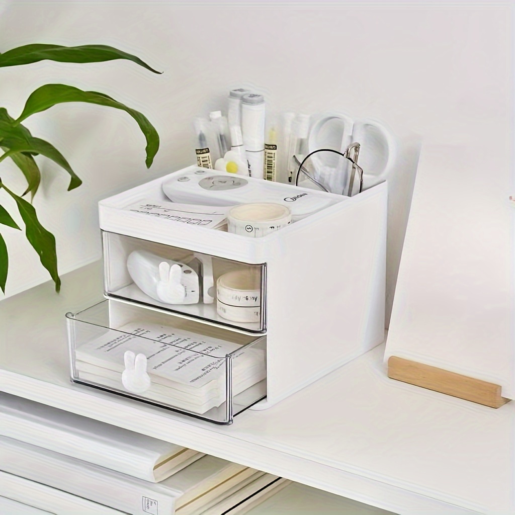 Multifunctional Desktop Storage Box Large Capacity Dormitory - Temu