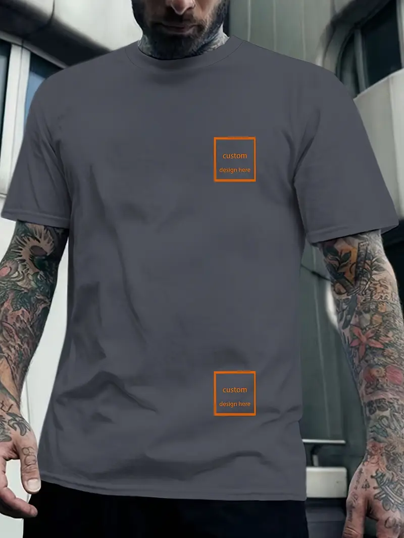 Custom T Shirt Personalized Tees Men Casual Short Sleeve Temu Australia