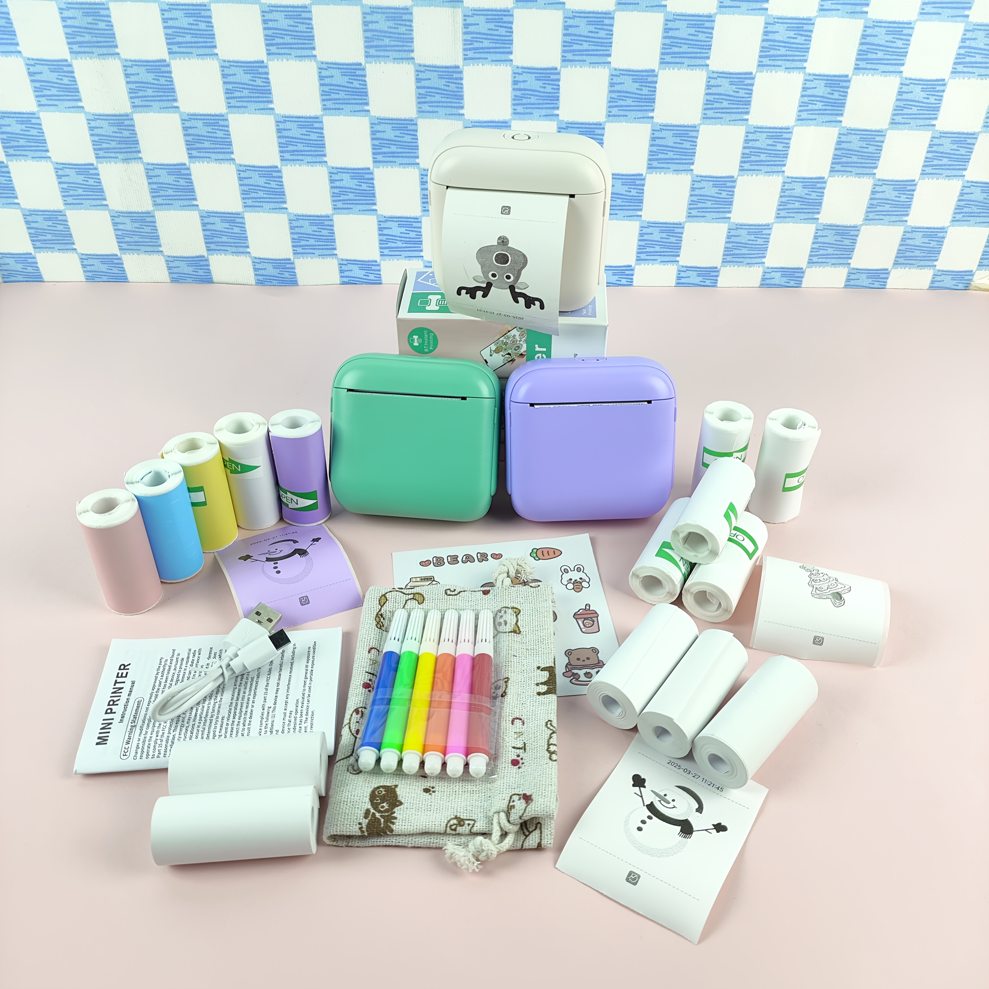 mini portable printer sold on Temu United States