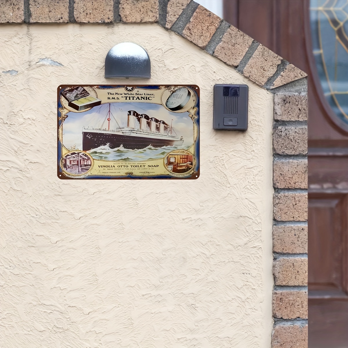 Vintage 1912 Titanic White Star Line Metal Sign Iron Wall - Temu