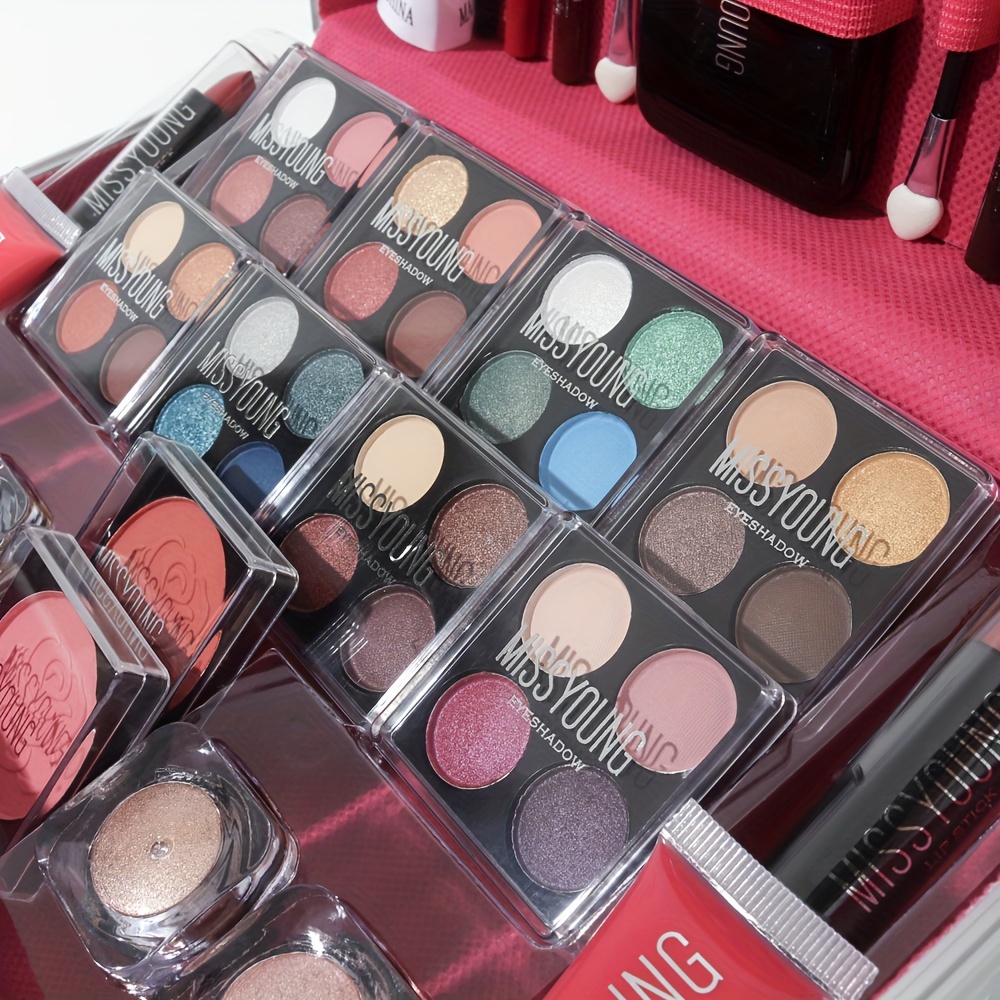 Professional Makeup Kit Case Cosmetics Set With Eyeshadow Blush ...