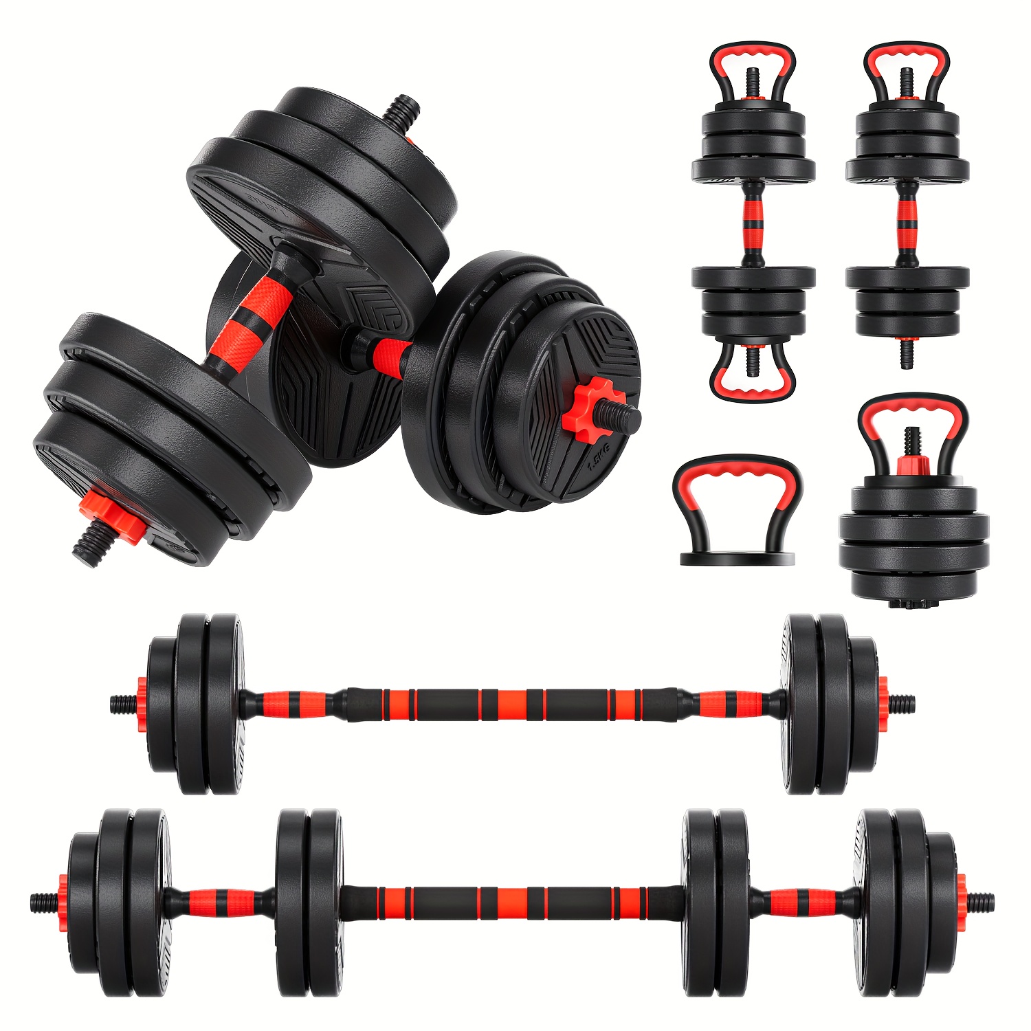 weights dumbbells set sold on Temu United States
