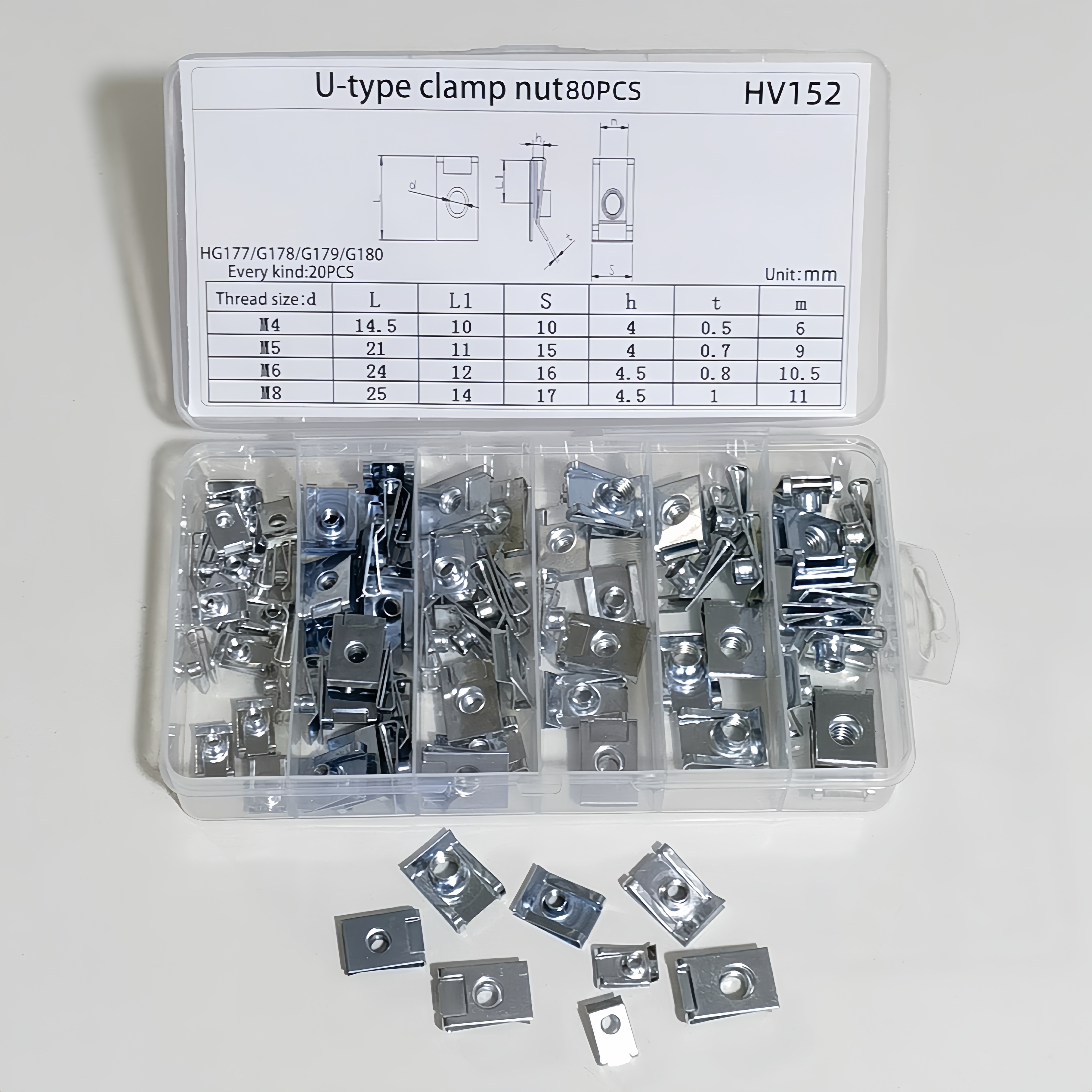 U clip Nut Set Cars M4 M5 M6 M8 Sizes Ideal Engine Fenders - Temu