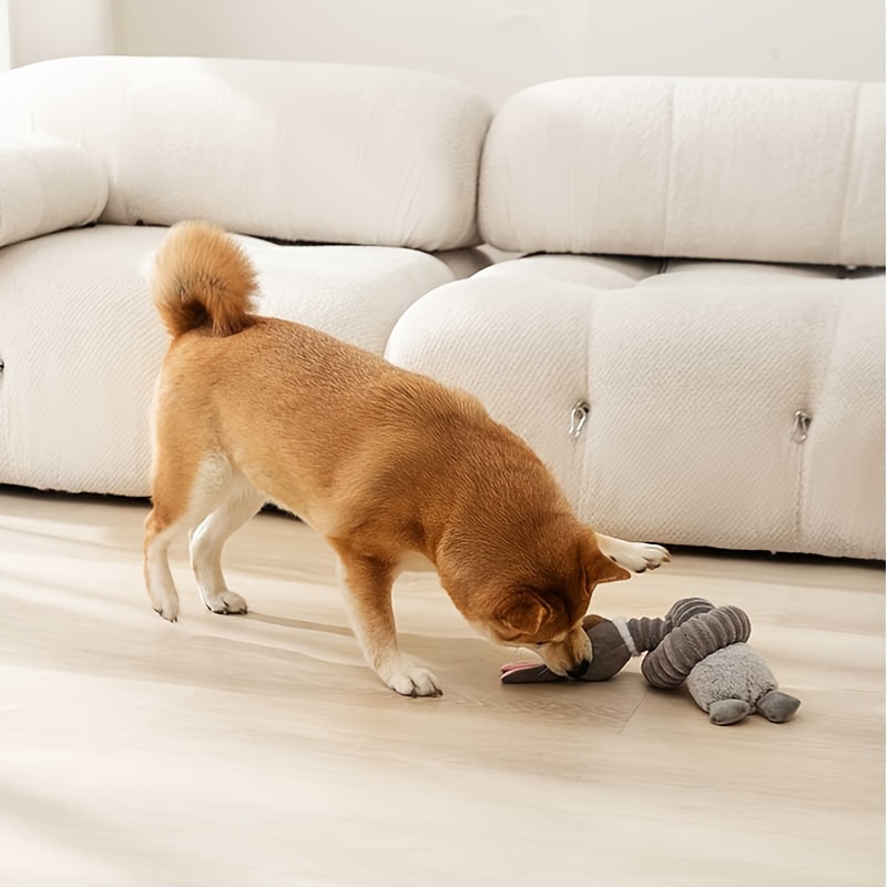 Long Neck Animal Design Pet Grinding Teeth Squeaky Plush Toy - Temu