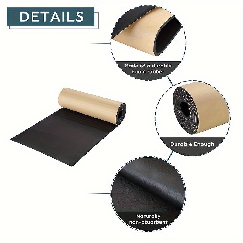 Black Foam Chloroprene Rubber Tape Adhesive Foam Rubber - Temu