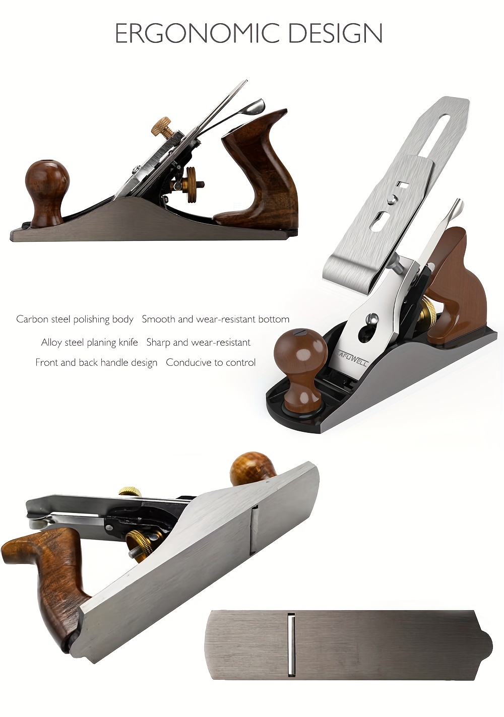 professional woodworking hand planer manual non electric Temu