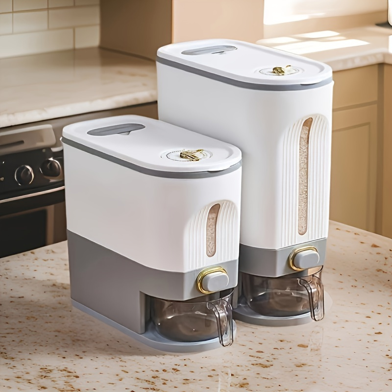 Automatic Rice Dispenser Sealed Grain Storage Container Food - Temu