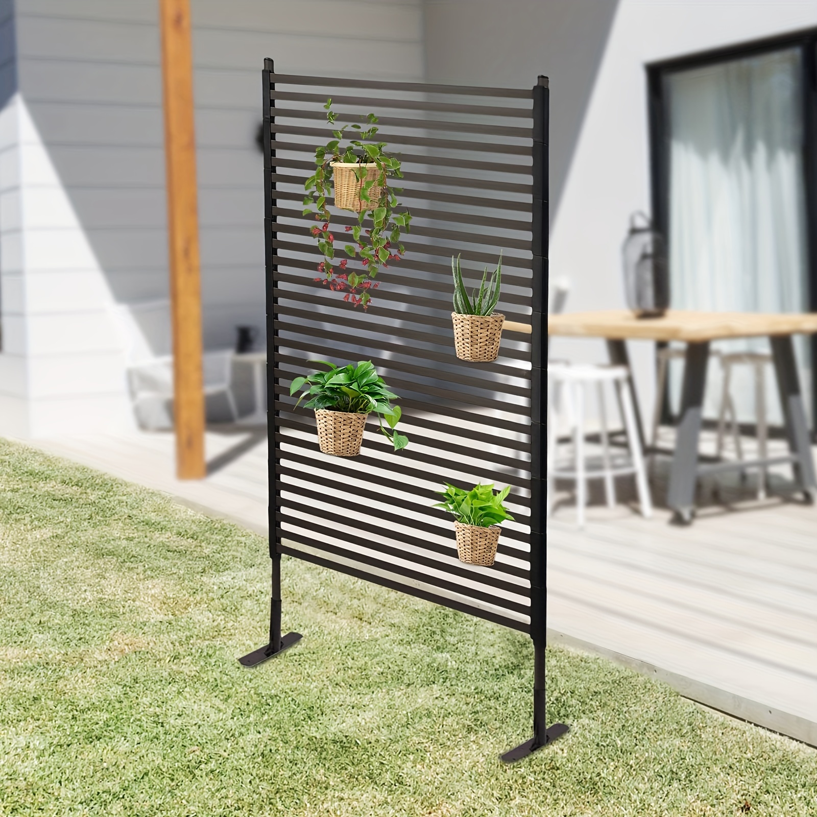 Metal Outdoor Privacy Screen Stand W X H Pe coating Steel - Temu