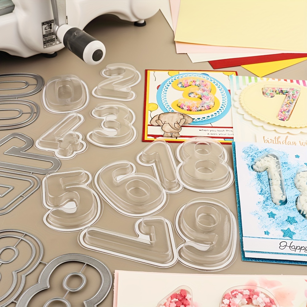 3d Number 0 9 Plastic Shaker Covers Dies Dimensional Shaker - Temu ...