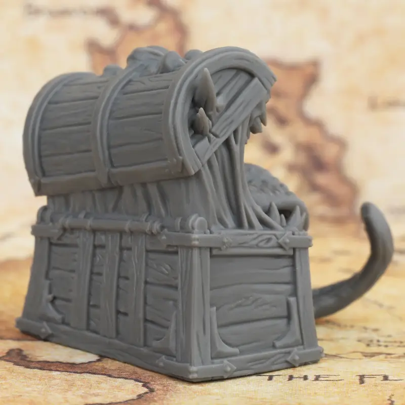 3d Printed Dnd Chest Mimic Miniatures Perfect Tabletop Games Temu